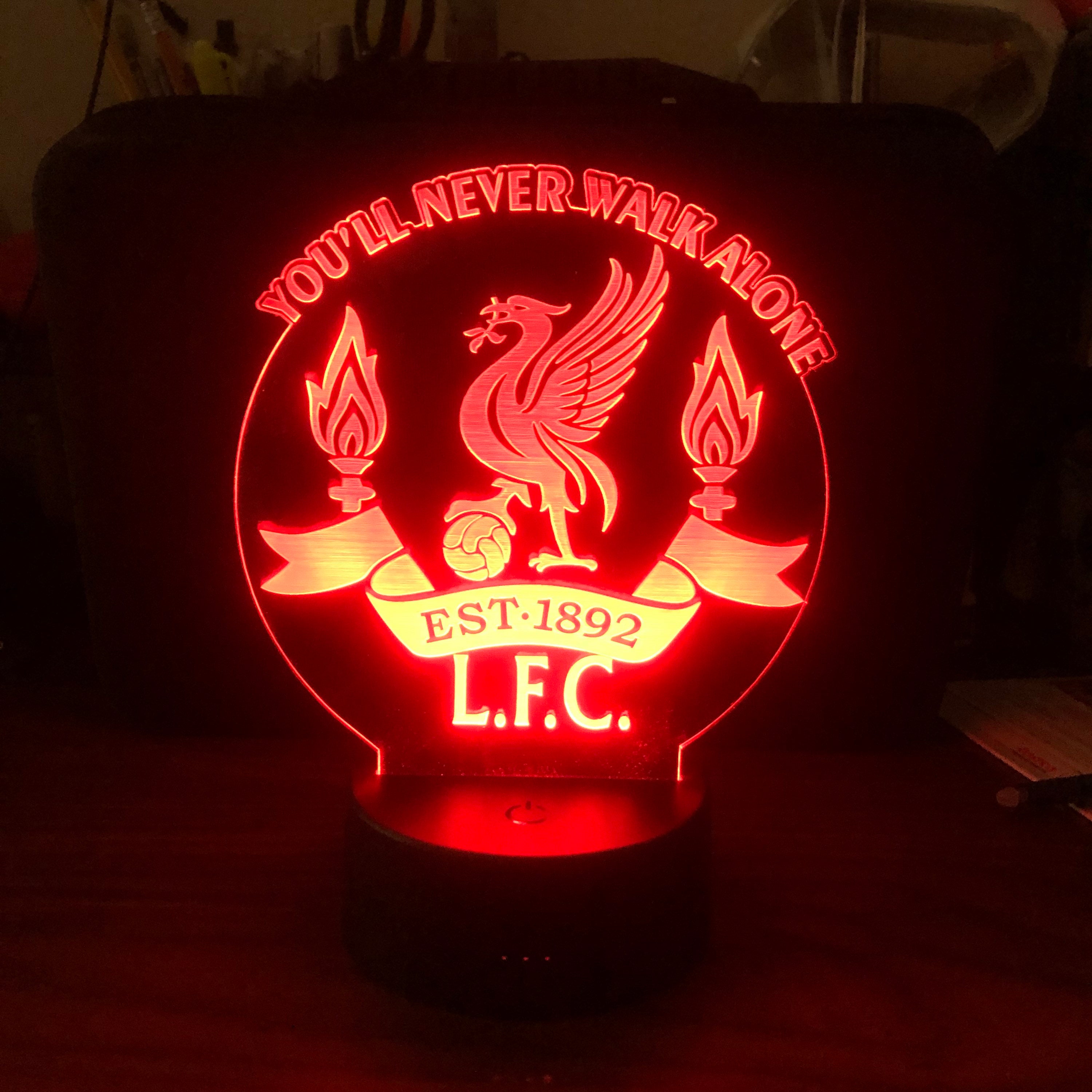 Liverpool Football Club FLC Soccer LED Lamp Color Changing | Etsy