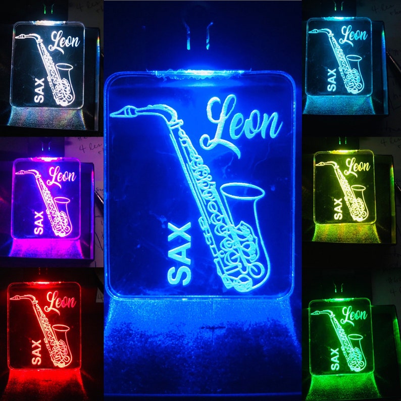 LED Keychain Music Instruments in Multicolors, Violin, Trumpet, Drum or ...