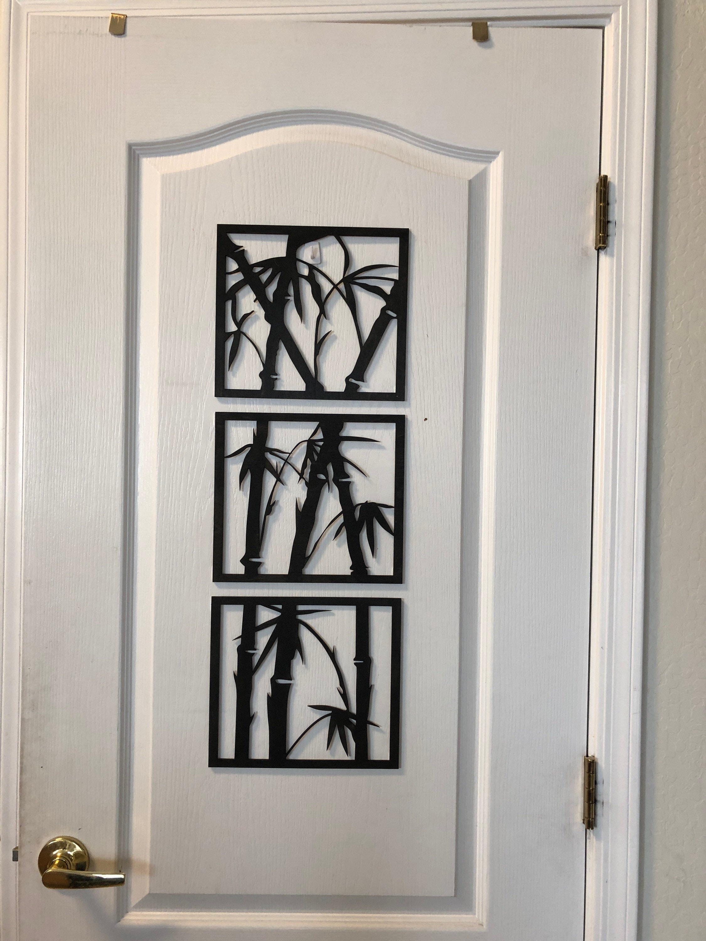 Bamboo Wall Decor Set of 3 Bamboo Art | Etsy