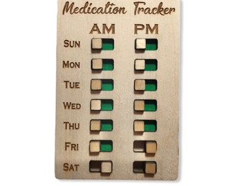 Medication Tracker Am and Pm - Etsy