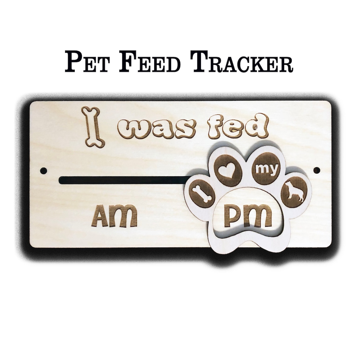 Dog feed tracker Pet feeding tracker Pet Feeding Reminder | Etsy