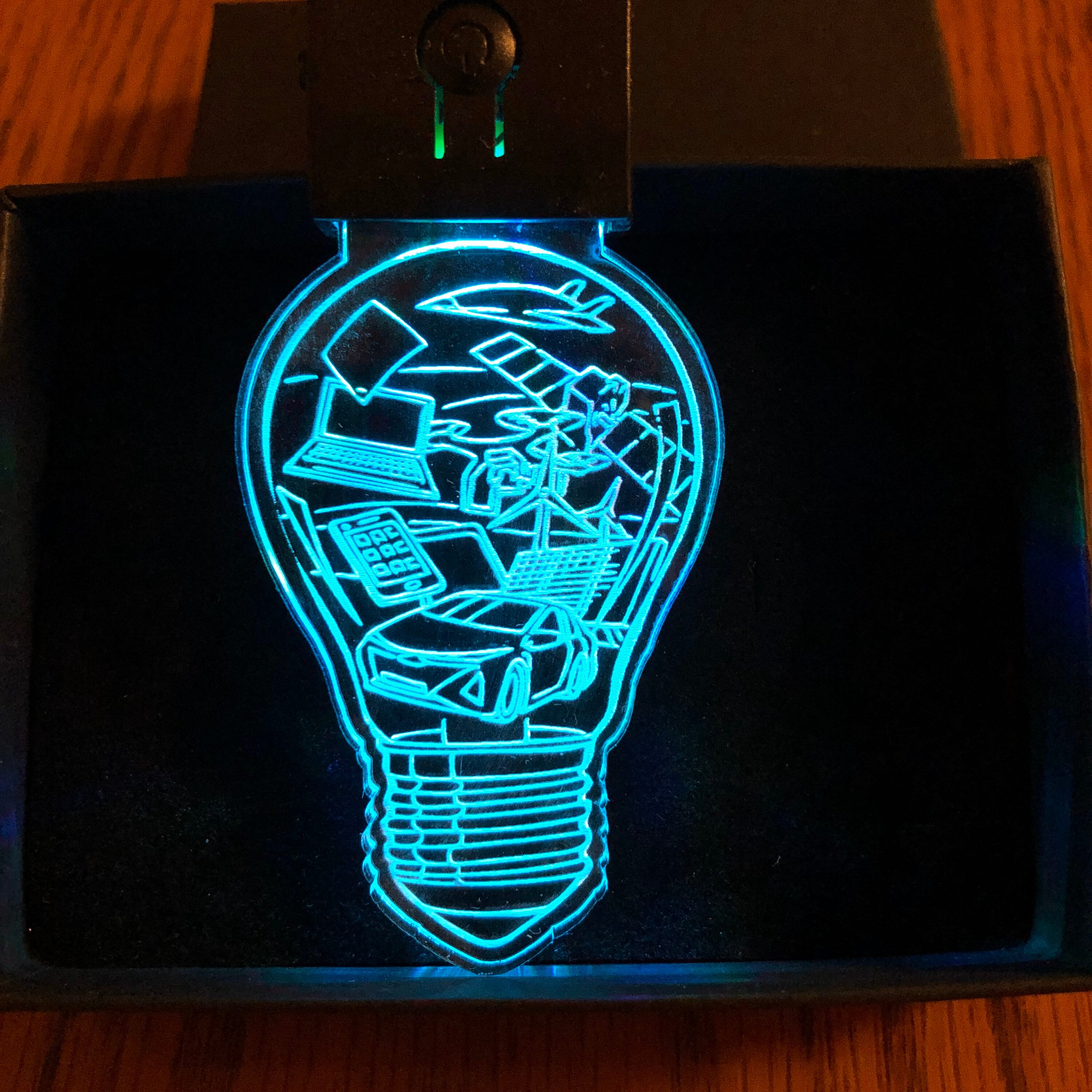 LED Keychain IDEAS Light Bulb Keychain in Multicolors - Etsy
