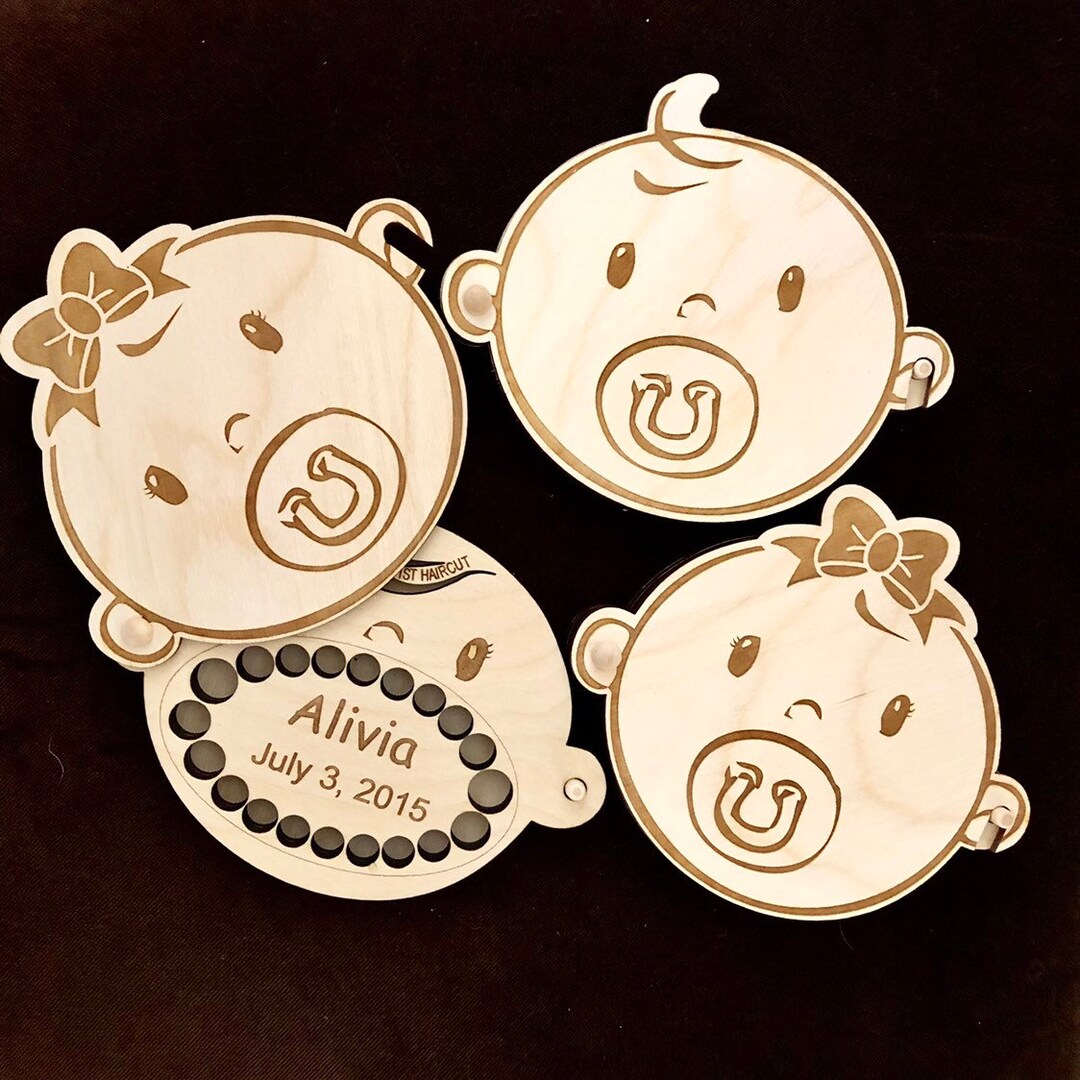 Baby Tooth Collection Box & First Haircut Keepsake - Etsy