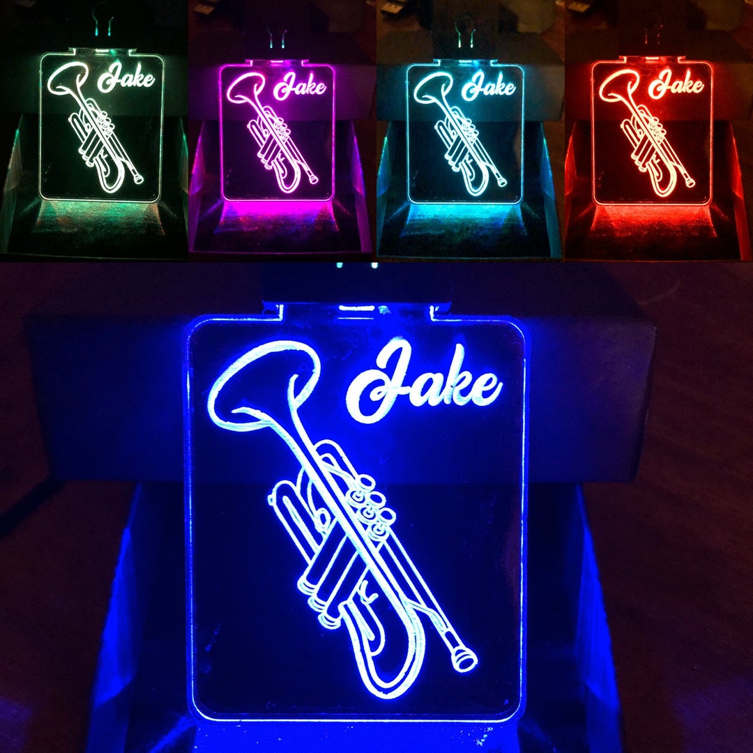 LED Keychain Music Instruments in Multicolors, Violin, Trumpet, Drum or ...