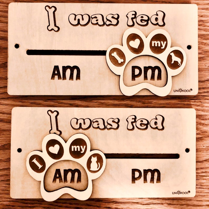 Dog feed tracker Pet feeding tracker Pet Feeding Reminder | Etsy