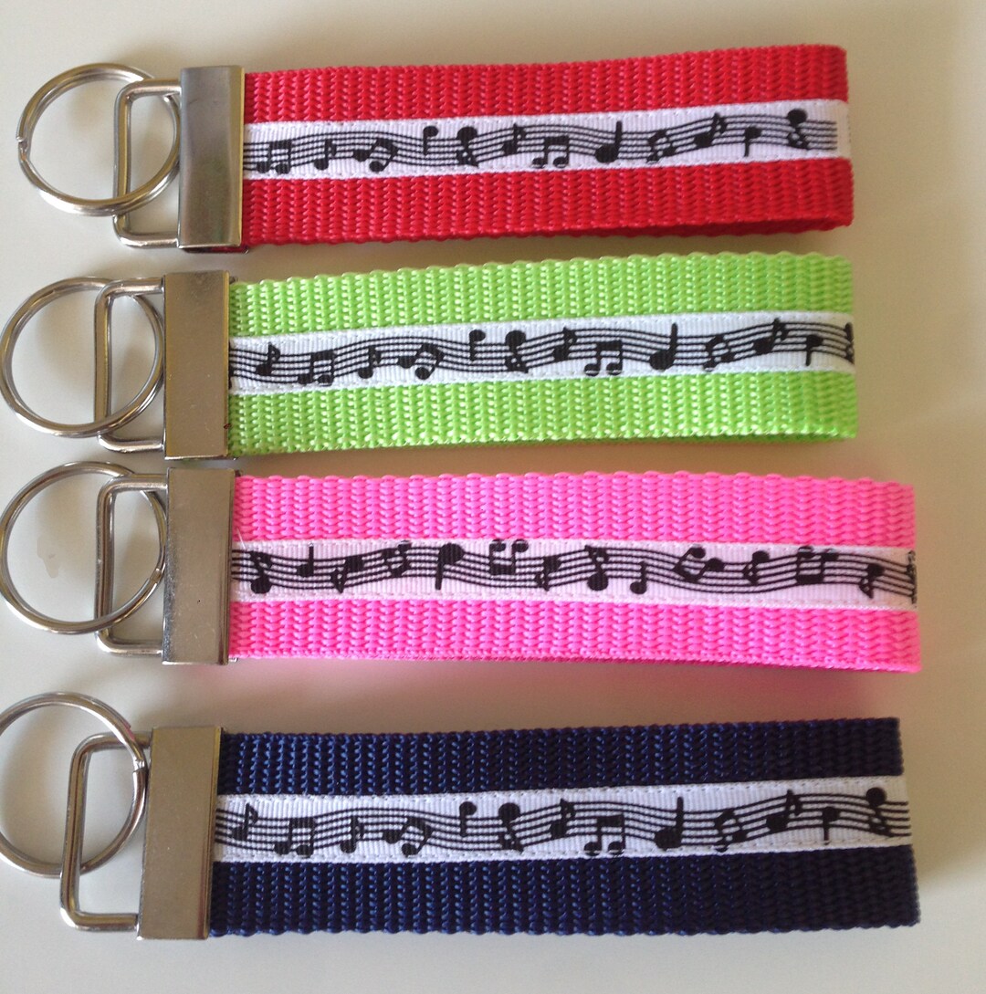 Keychain With Notes Music Key Chain Music - Etsy