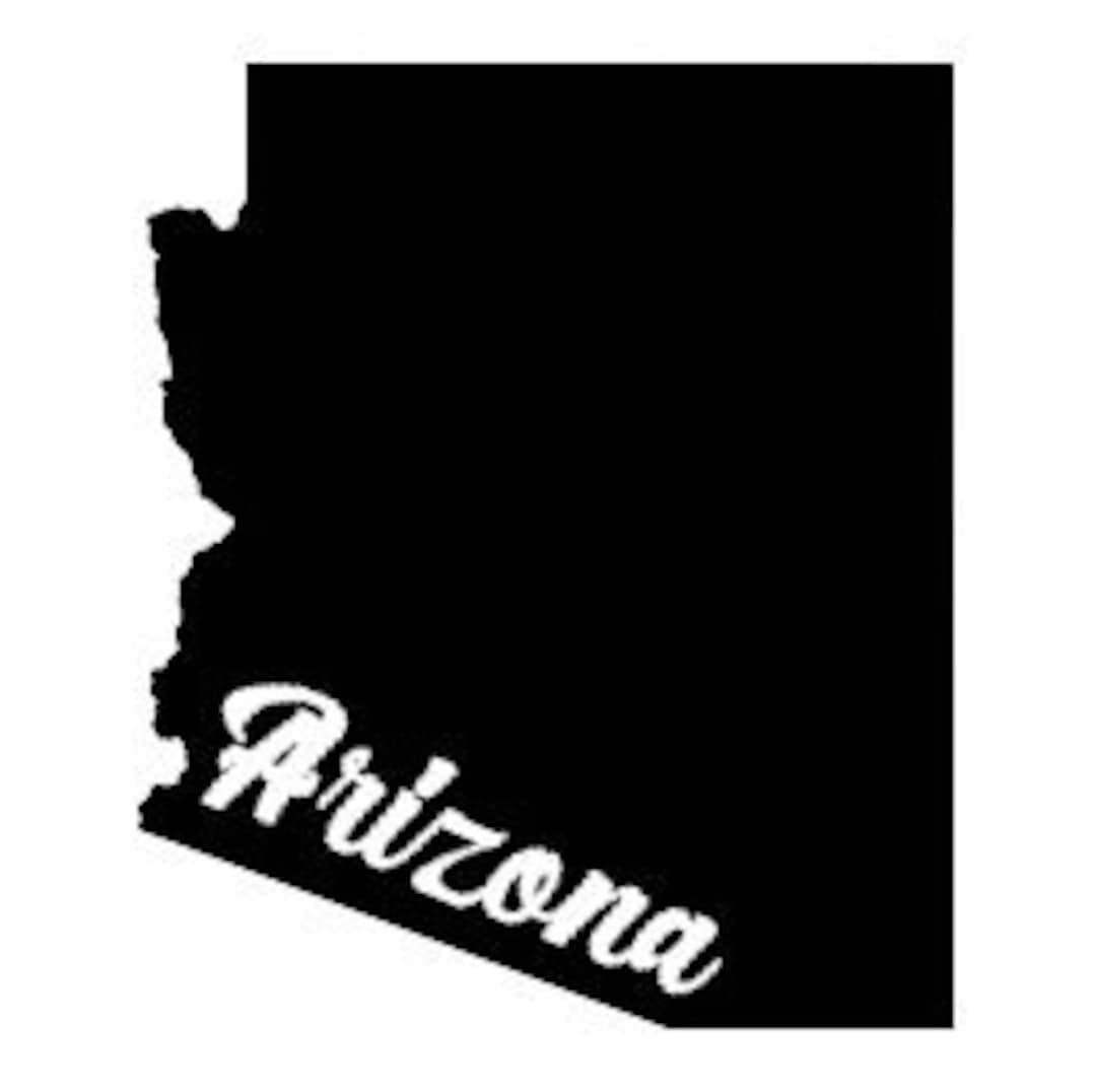 Arizona State Silhouette SVG, JPEG, PNG, Arizona Cricut Cut File - Etsy