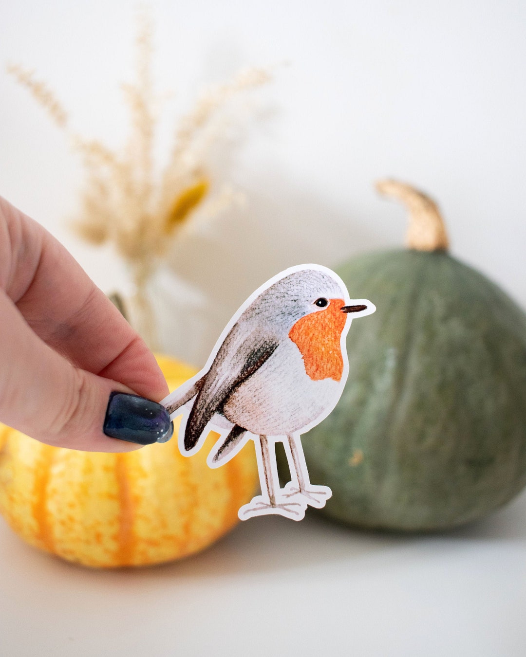 "robin Robin" Sticker for Computer, Notebook, Suitcase - Etsy
