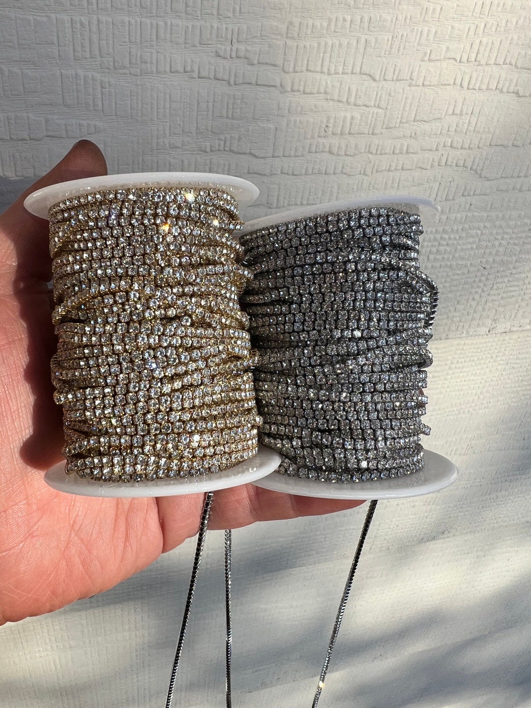 Stainless Steel CZ 2mm Chain, Permanent Jewelry, by the Foot - Etsy