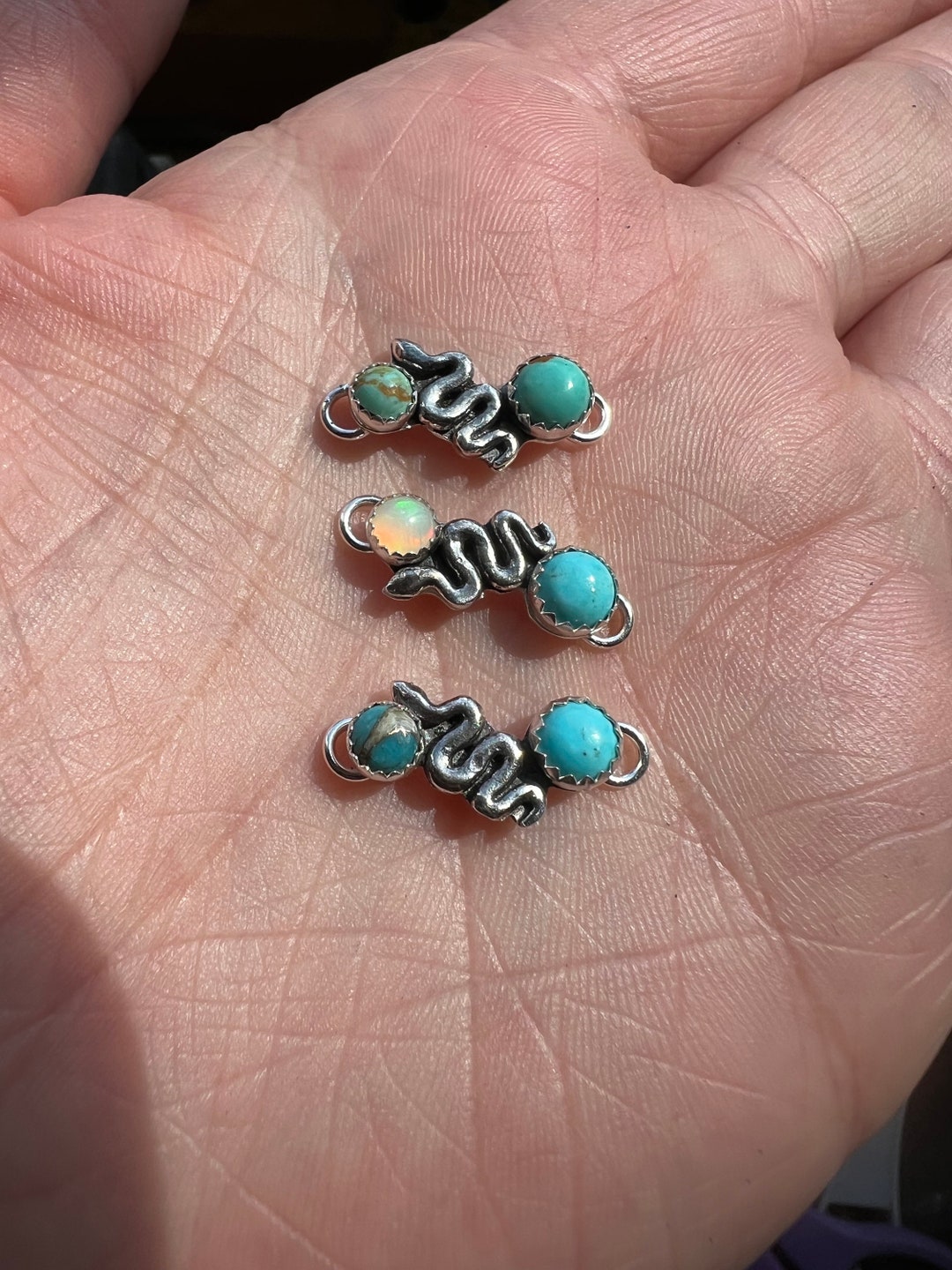 1 Sterling Silver Snake Connector - Etsy