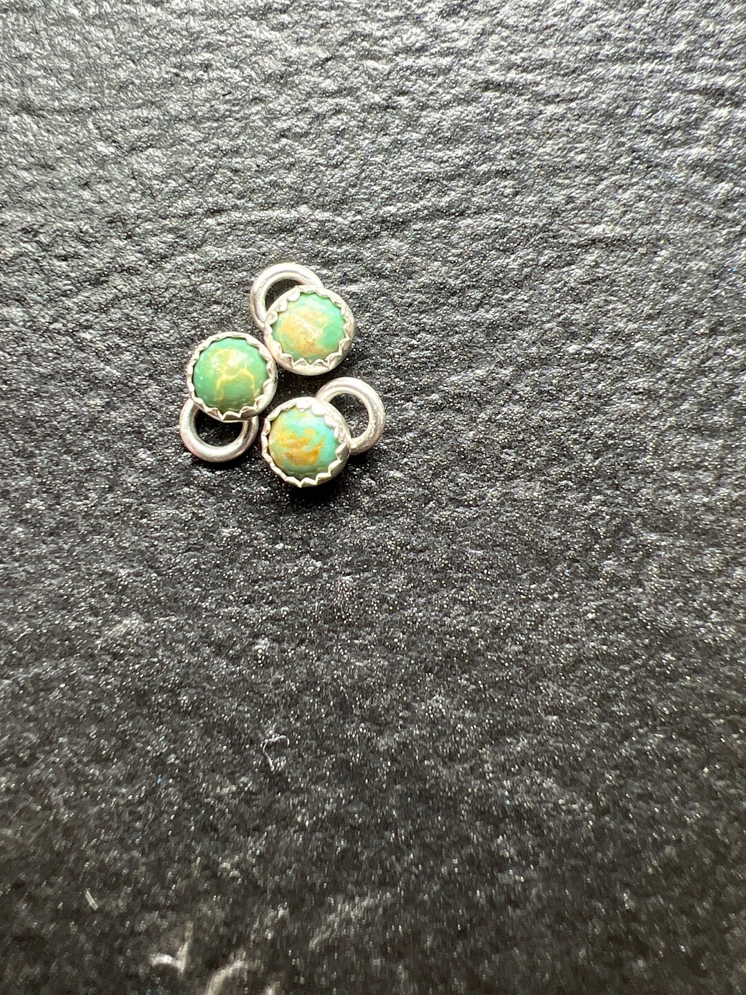 3 Pack 4mm Turquoise Charm - Etsy