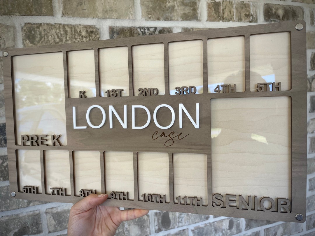 Prek-12 Picture Frame Dark Walnut | School Memories | Senior Year ...