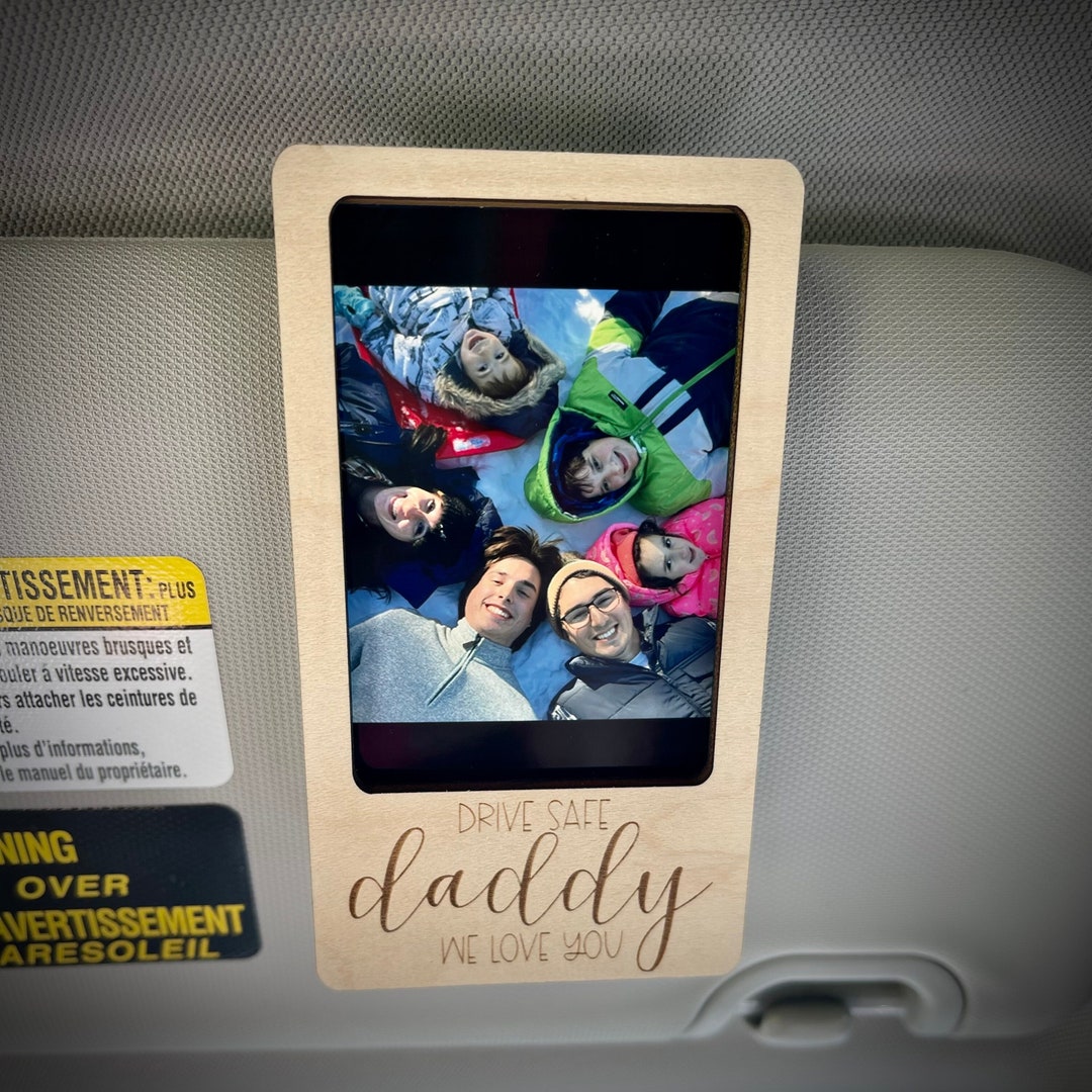 Drive Safe| Safe Travels Daddy| Dad Visor Clip | Father’s Day | Blue ...