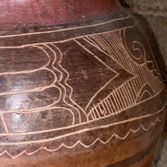 Vintage Mayan Inca Aztek Warrior Pottery Decorative Pitcher - Etsy