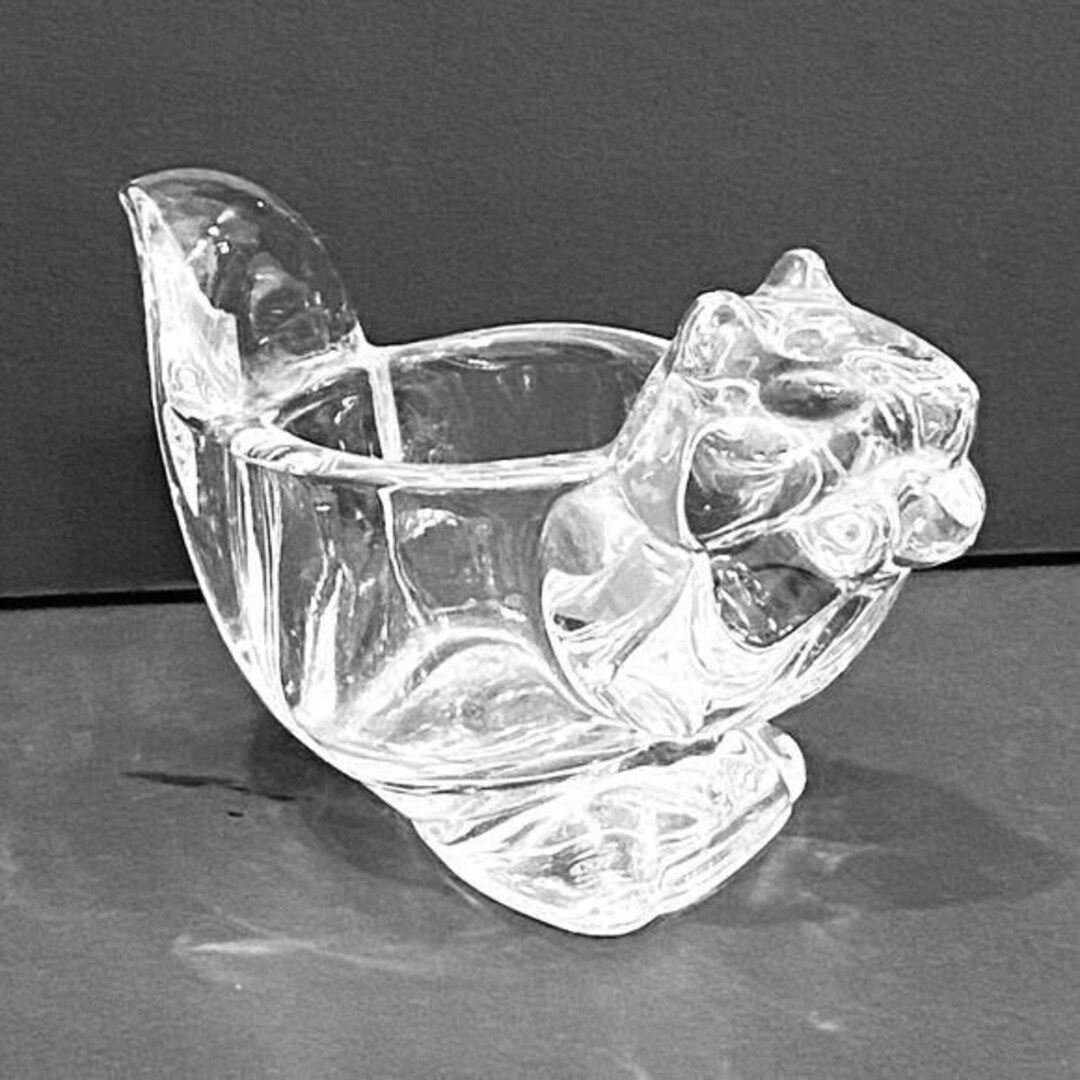 Vintage Avon Clear Glass Squirrel Tea Light Votive Candle Holder ...