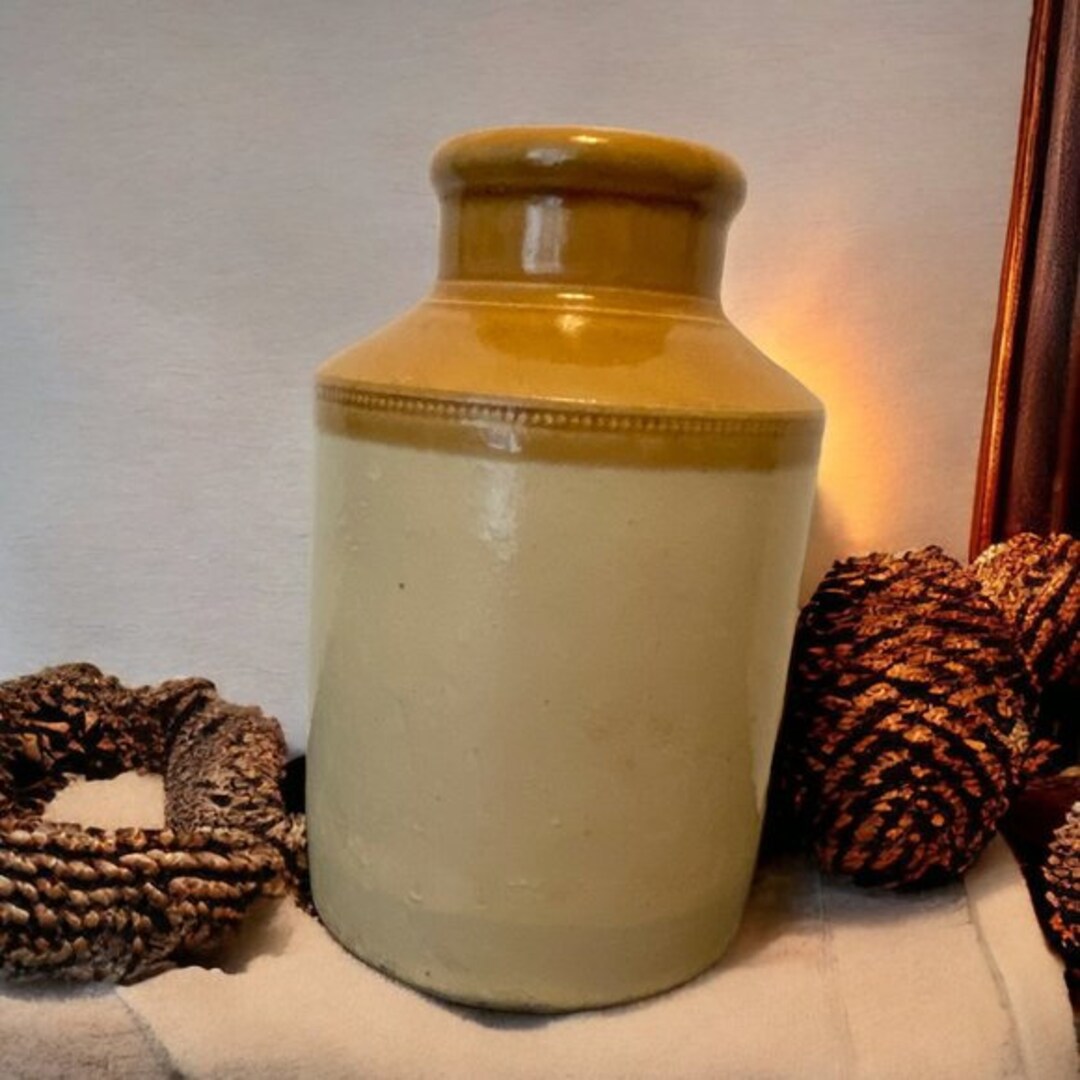 Vintage Crock Jar Jug Ceramic Pottery George Skey Farmhouse - Etsy