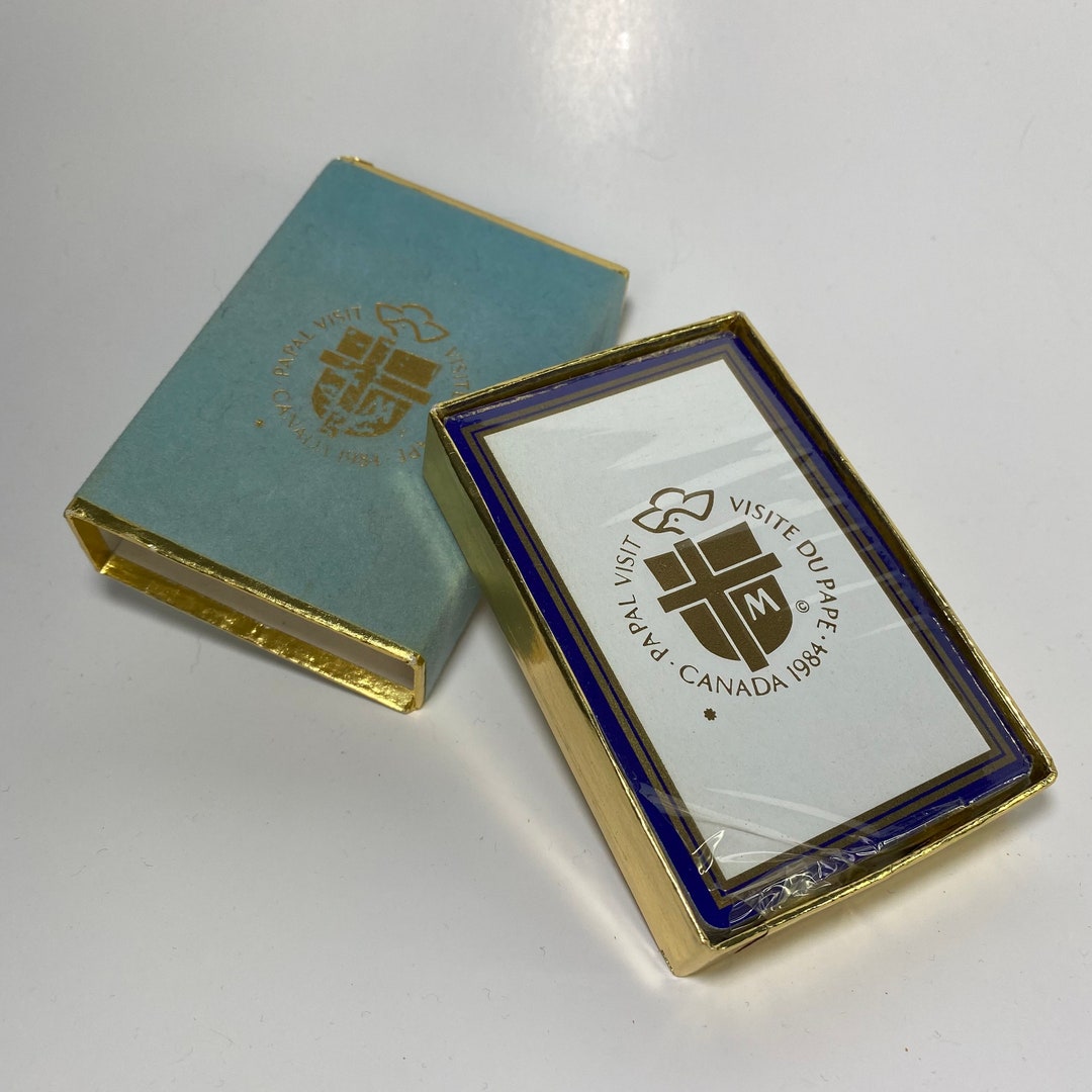 Vintage Playing Cards, Religious Playing Cards, Commemorative Pope ...