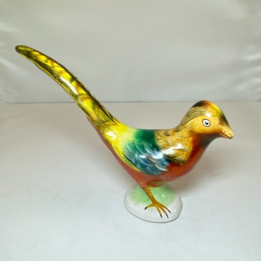 Vintage Ceramic Hand Painted Pheasant Bird Figurine From Hungary, Bird ...