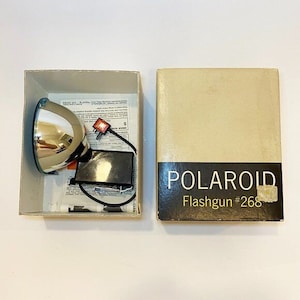 Vintage Polaroid Flashgun Lighting Bulb Camera Photo Accessory #268 Box ...
