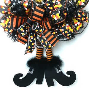 Candy Corn Witch Hat Witch Hat Wreath Witch Hat Halloween - Etsy