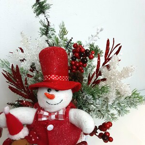 Snowman Sleigh, Sleigh Centerpiece, Winter Centerpiece. Winter Decor ...