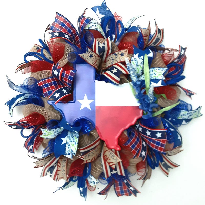 Texas Wreath - Etsy