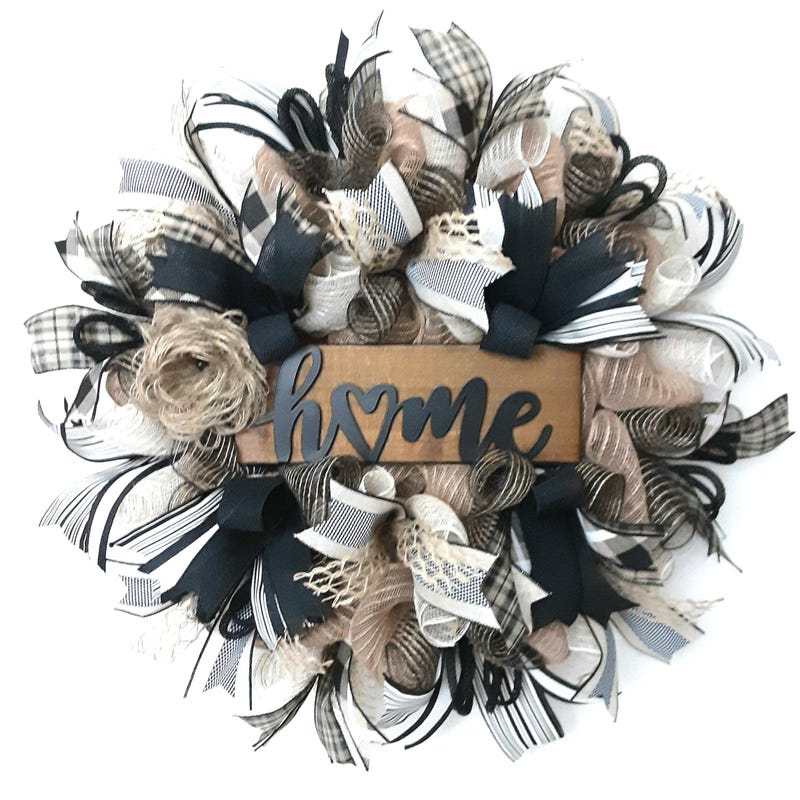 Ribbon Door Wreath - Etsy