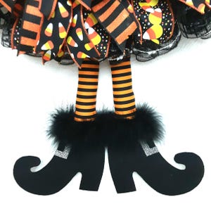 Candy Corn Witch Hat, Witch Hat Wreath, Witch Hat, Halloween Wreath ...