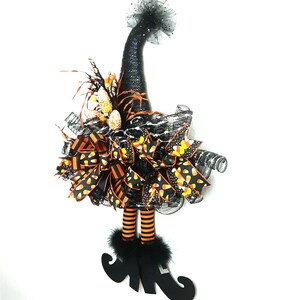 Candy Corn Witch Hat, Witch Hat Wreath, Witch Hat, Halloween Wreath ...