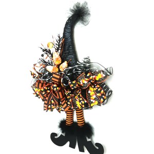 Candy Corn Witch Hat, Witch Hat Wreath, Witch Hat, Halloween Wreath ...