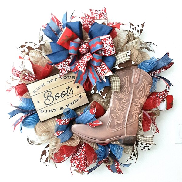 Western Wreath - Etsy