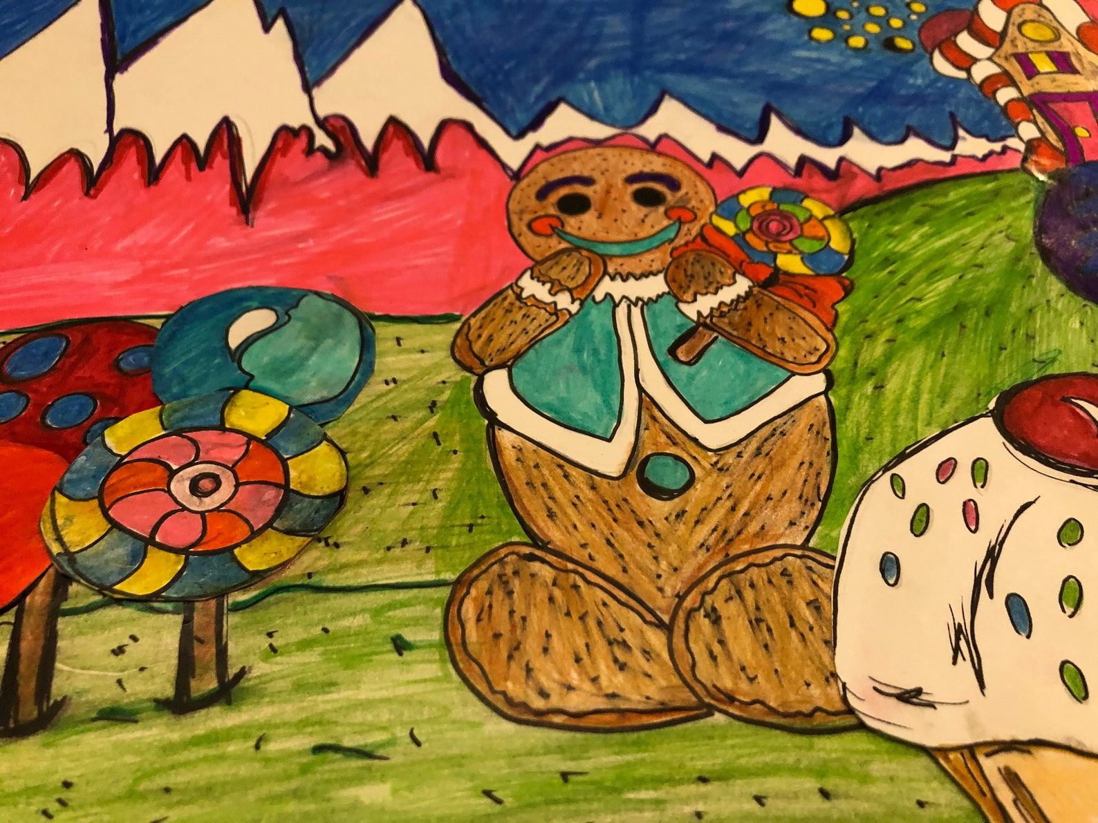 Gingerbread Man .. Candy Land 11x17 - Etsy