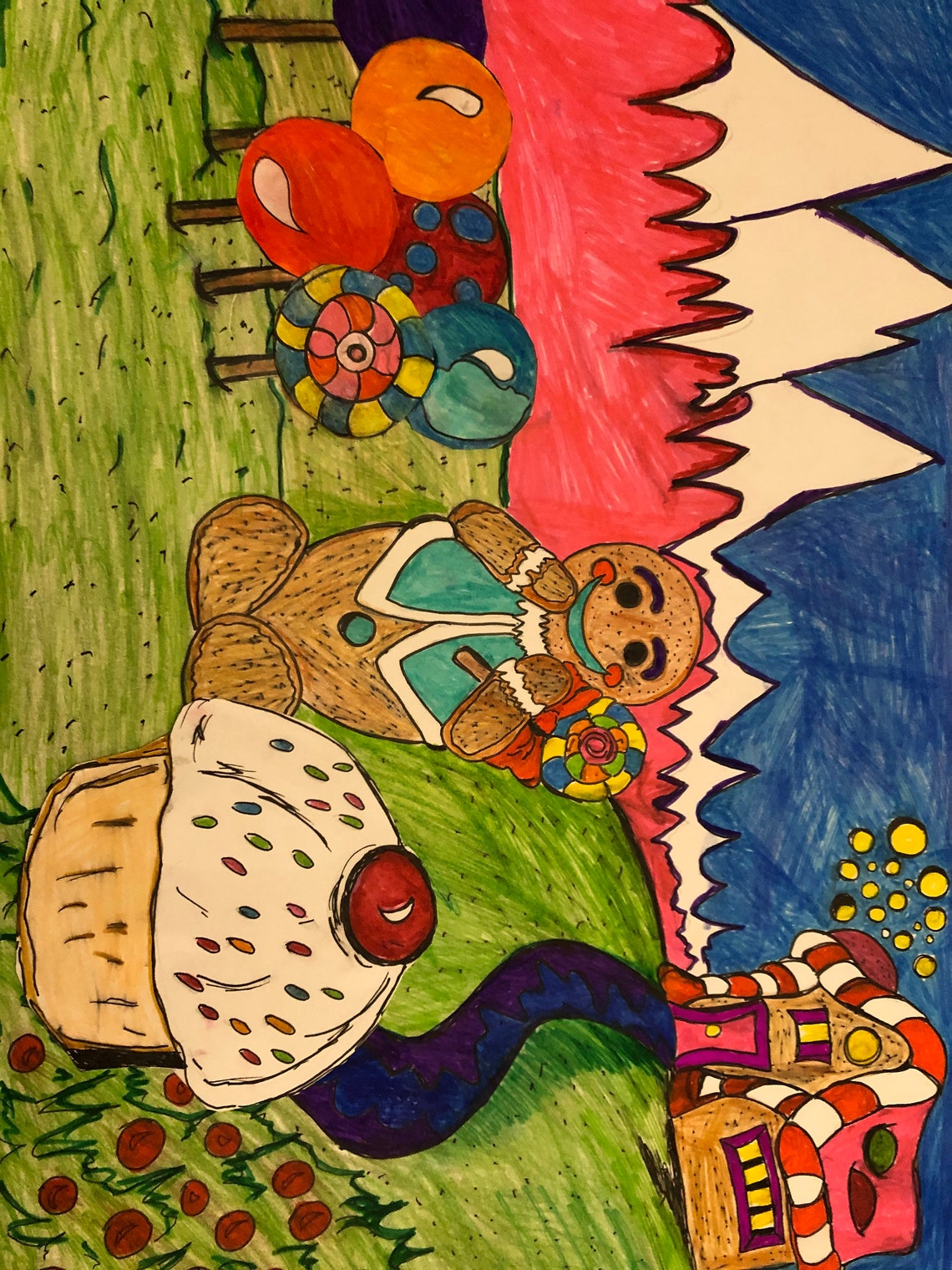 Gingerbread Man .. Candy Land 11x17 - Etsy