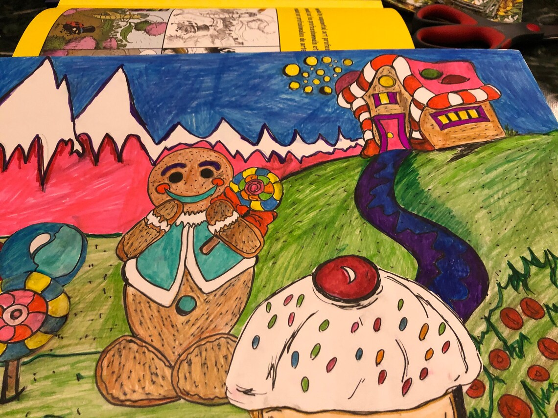 Gingerbread Man .. Candy Land 11x17 - Etsy