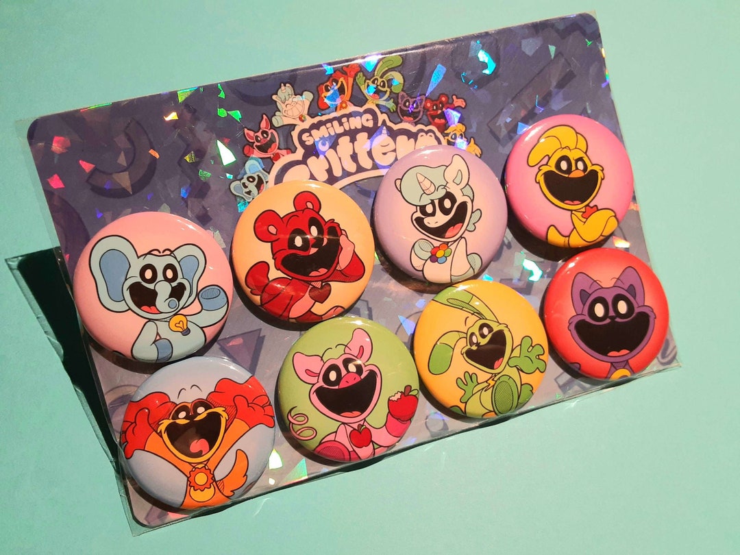 Smiling Critters Button Set - Etsy Canada