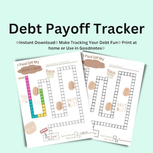 Debt Payoff Tracker Printable: Coloring Sheet, Money Challenge (PDF) - Etsy