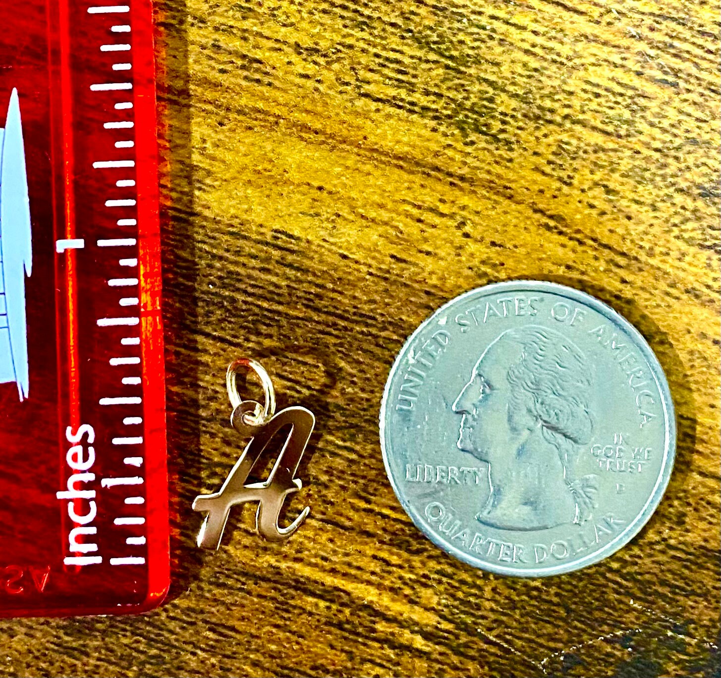 10K or 14K Solid Gold Initial Letter Alphabet Charm Pendant - Etsy