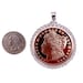 1 Troy Oz of .999 Pure Copper Morgan Round With a Sterling Silver ...