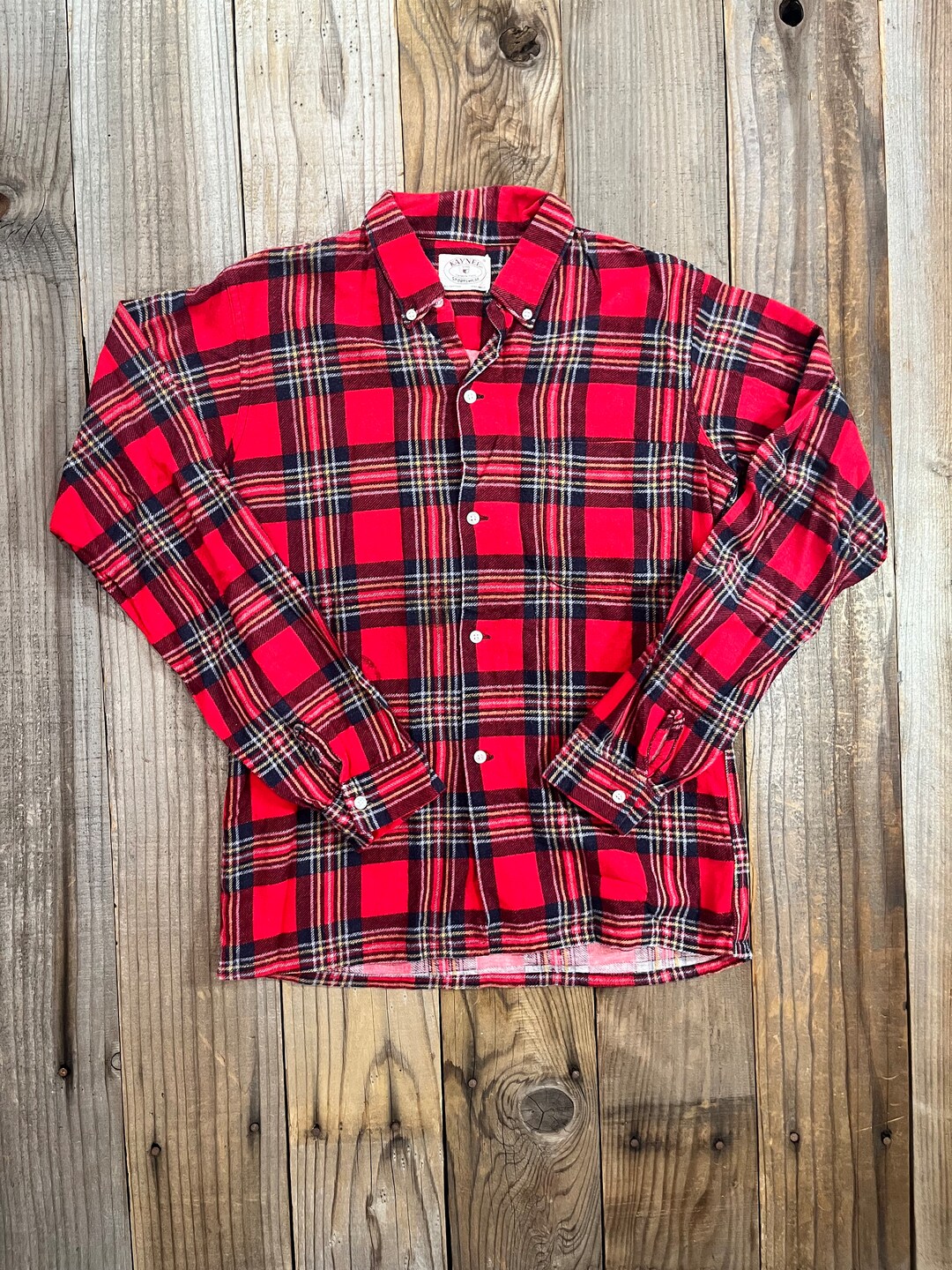 1960's 1970's Kayne Sportswear Red Plaid Cotton Shirt 18 - Etsy