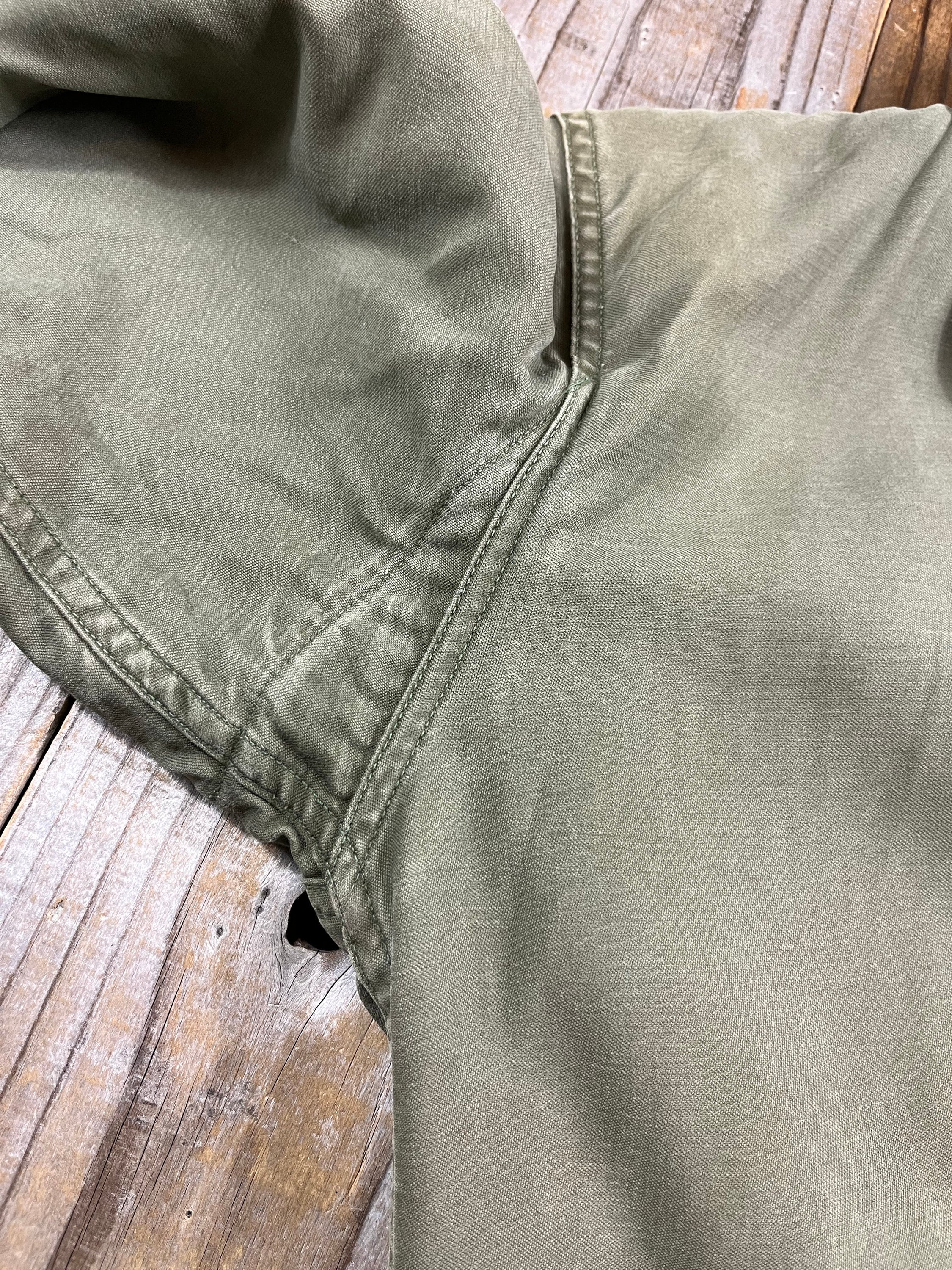 1960's US Military A-2 Deck Jacket Olive Green First Pattern Jungle ...