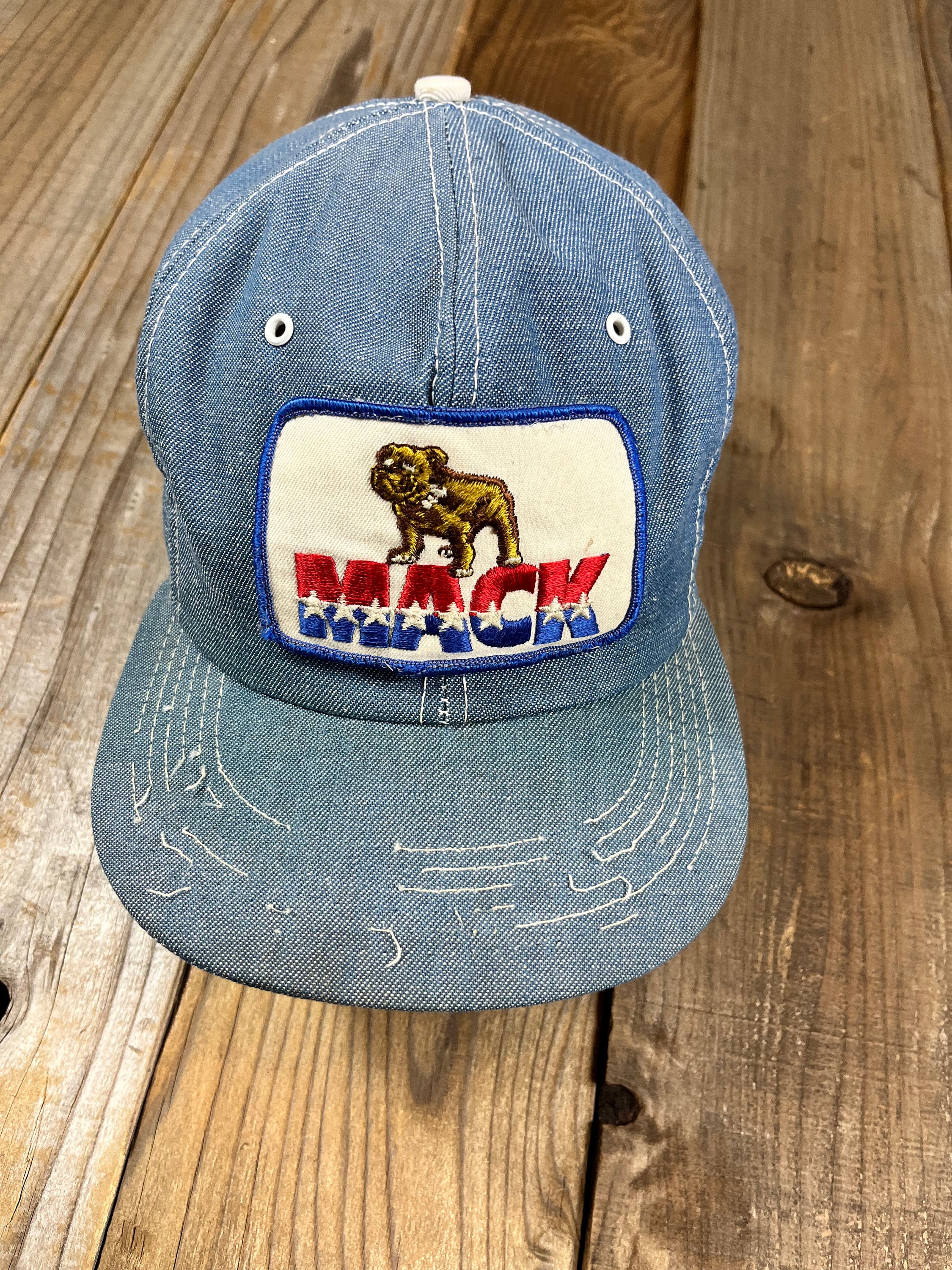 1960's Mack Truck Bulldog Denim K Brands Snapback Hat - Etsy
