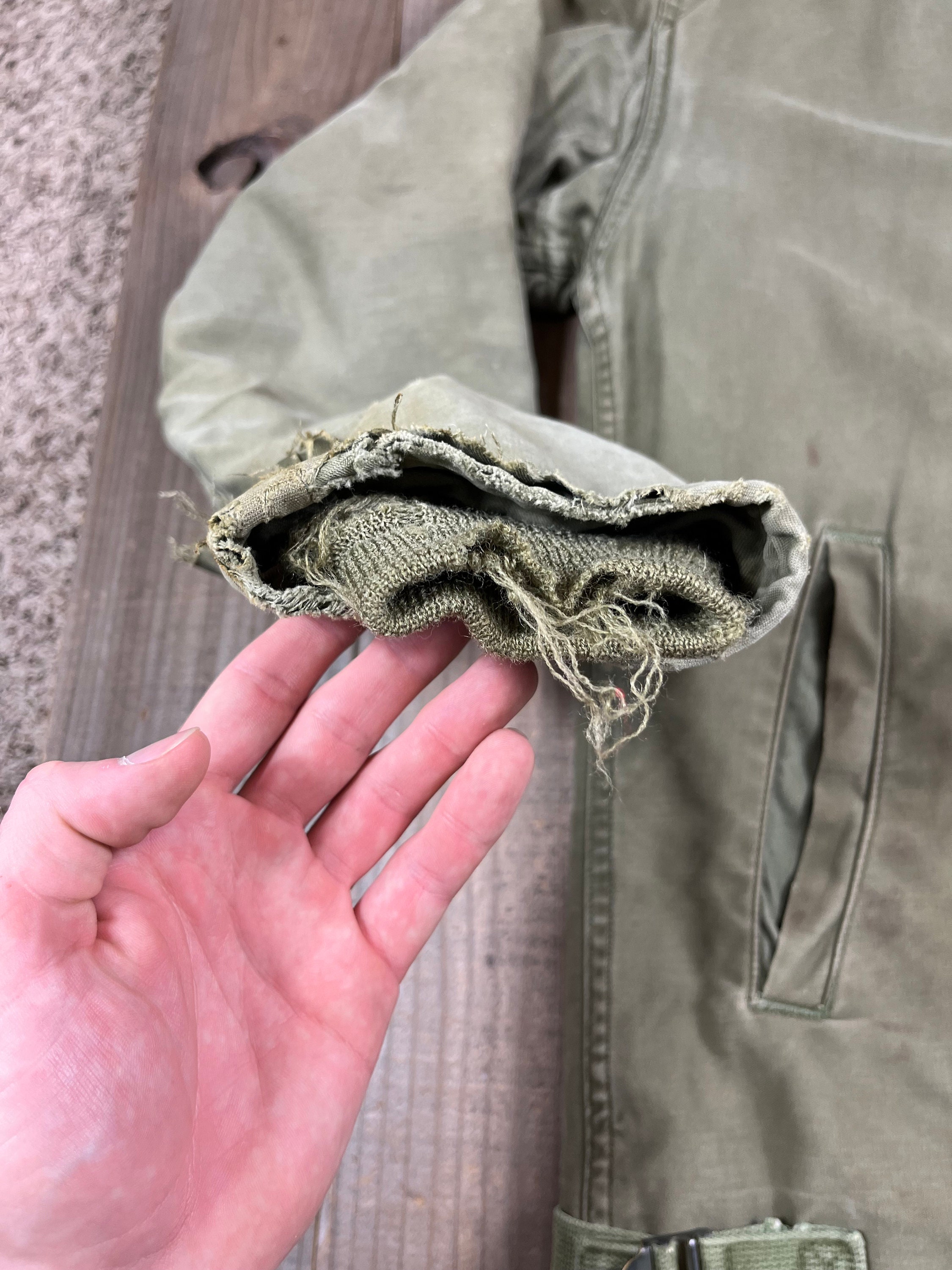 1960's US Military A-2 Deck Jacket Olive Green First Pattern Jungle ...