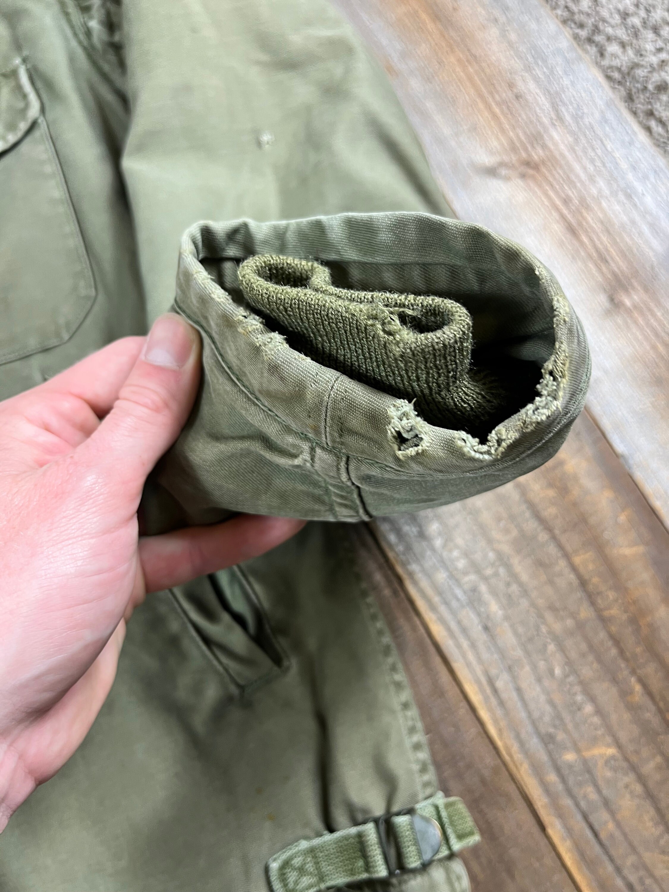 1960's US Military A-2 Deck Jacket Olive Green First Pattern Jungle ...