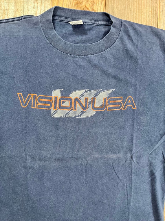 Vintage Vision Skateboard Navy Blue Logo Shirt L - Gem