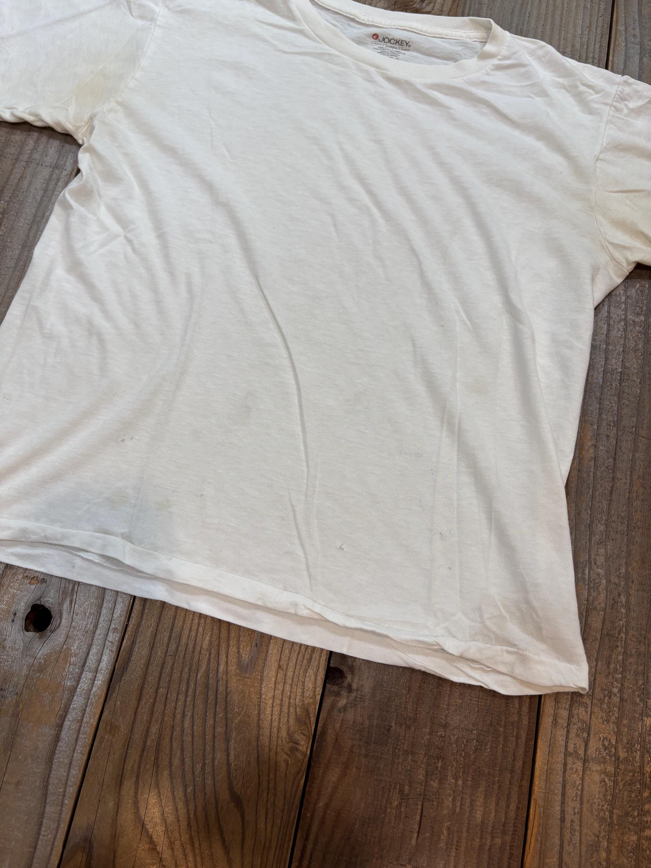 Vintage Thrashed No Tag Blank White Shirt S - Etsy