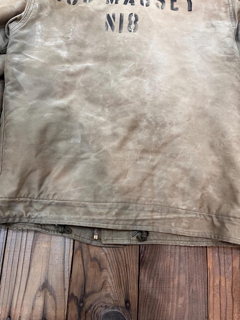 Vintage WW2 Era Stenciled N-1 Deck Jacket Pique Alpaca USS Massey - Etsy