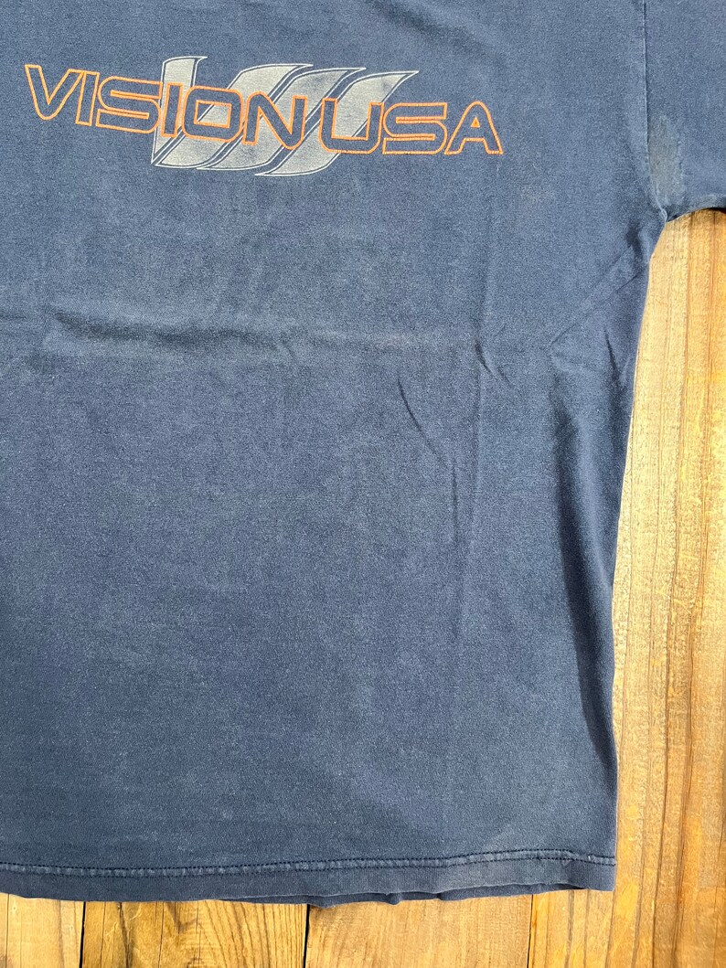 Vintage Vision Skateboard Navy Blue Logo Shirt L - Etsy