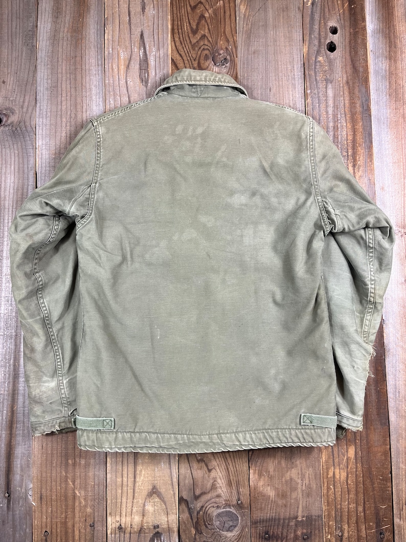 1960's US Military A-2 Deck Jacket Olive Green First Pattern Jungle ...