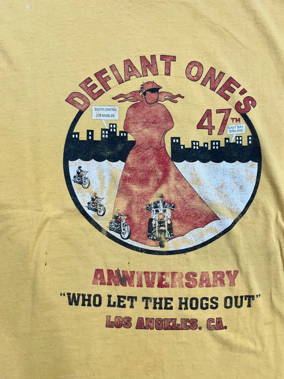 1990's Defiant One's Motorcycle Club Longsleeve Shirt… - Gem