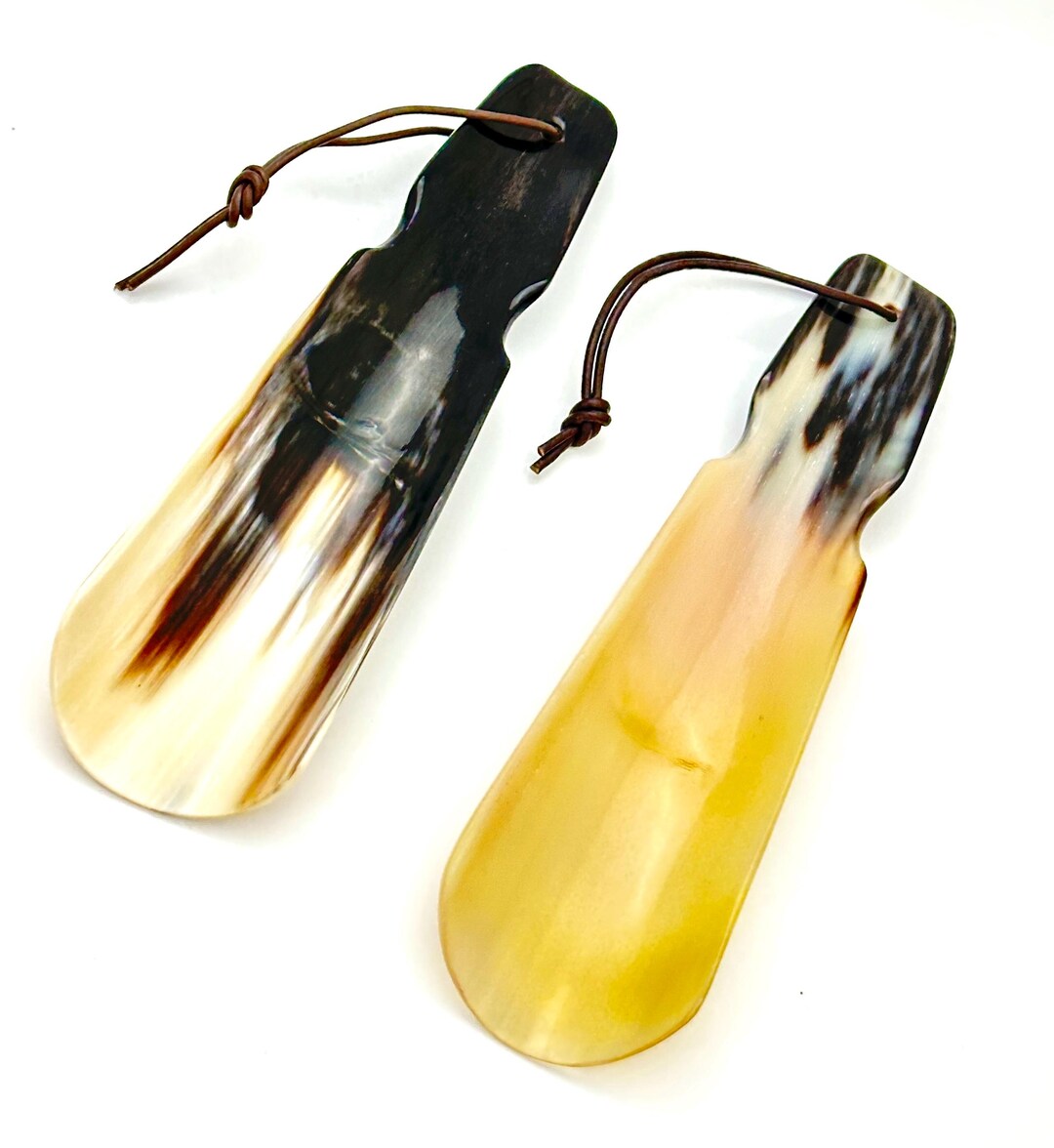 Real Horn Shoehorn Set – Handmade Travel Shoe Horn, Collectible Gift - Etsy
